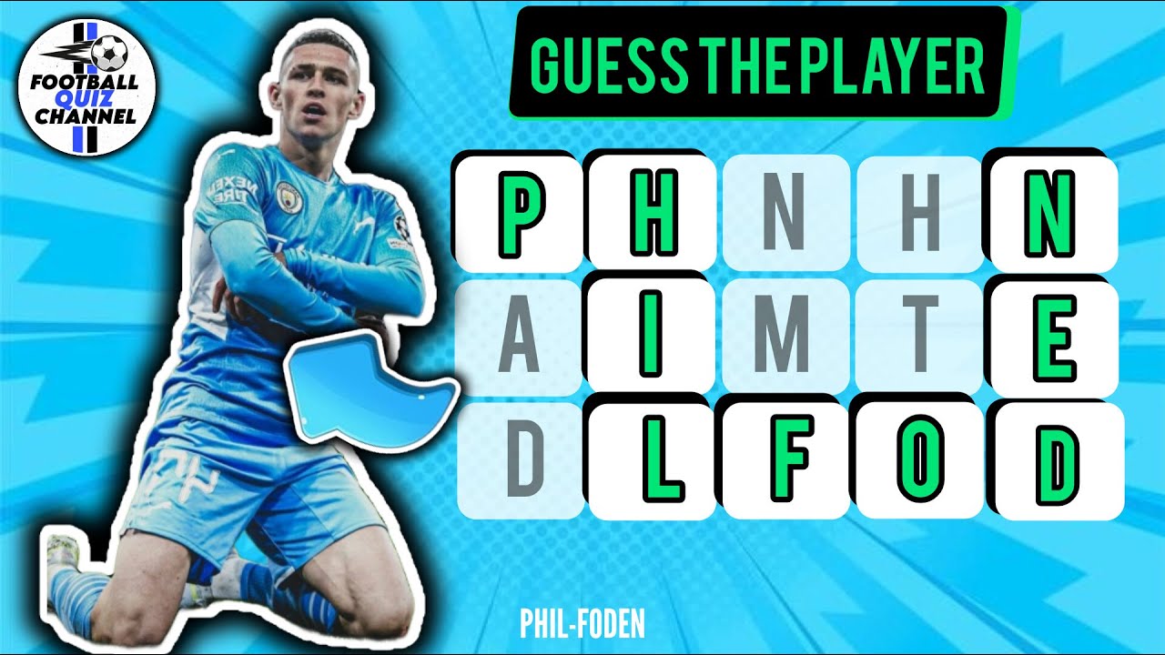 Guess the name of the football player | Football quiz - YouTube