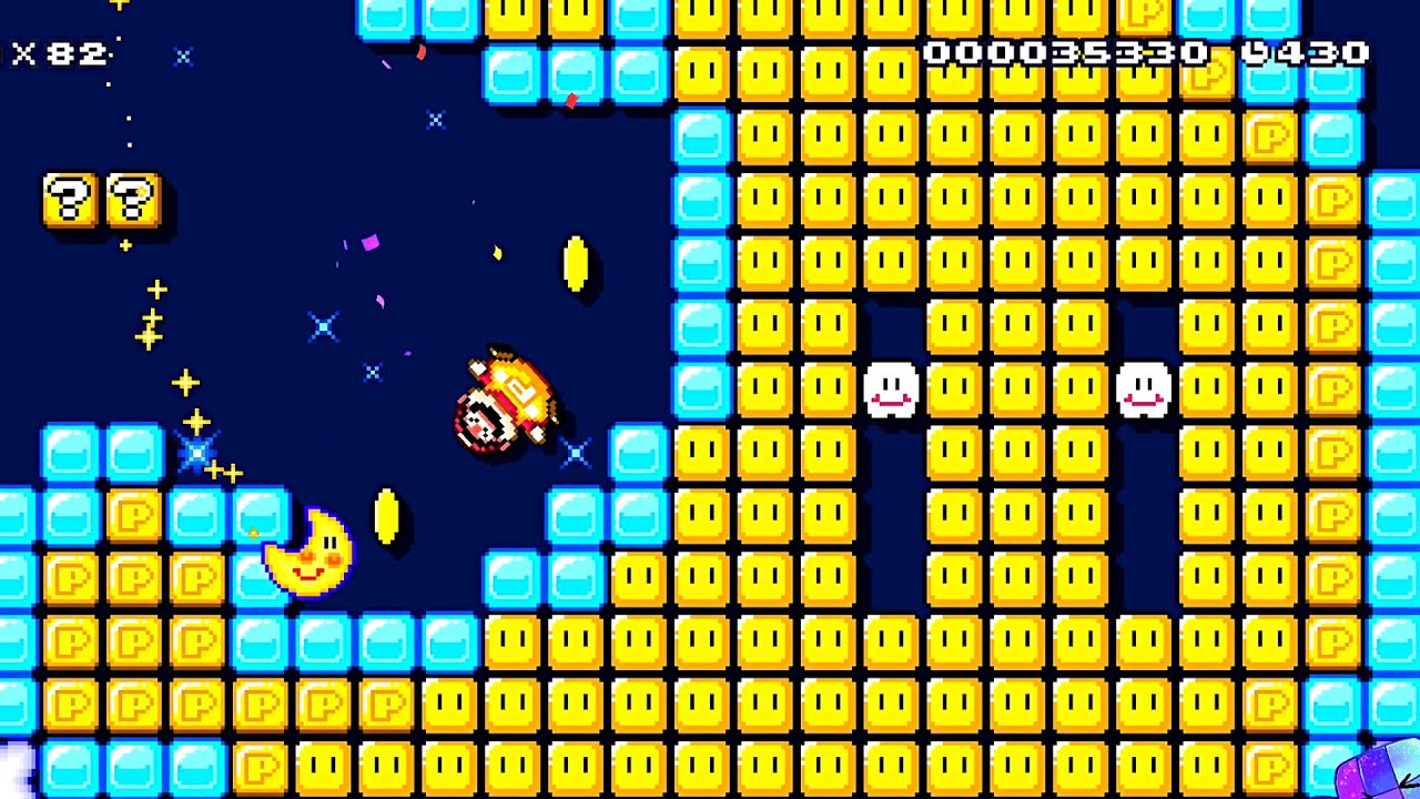 Super Mario Maker 2 🔧 Floating Through Night Sky #TS 🔧 Slvrplanes - YouTube