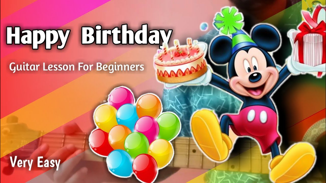 Happy Birthday Guitar Lesson For Beginners - YouTube