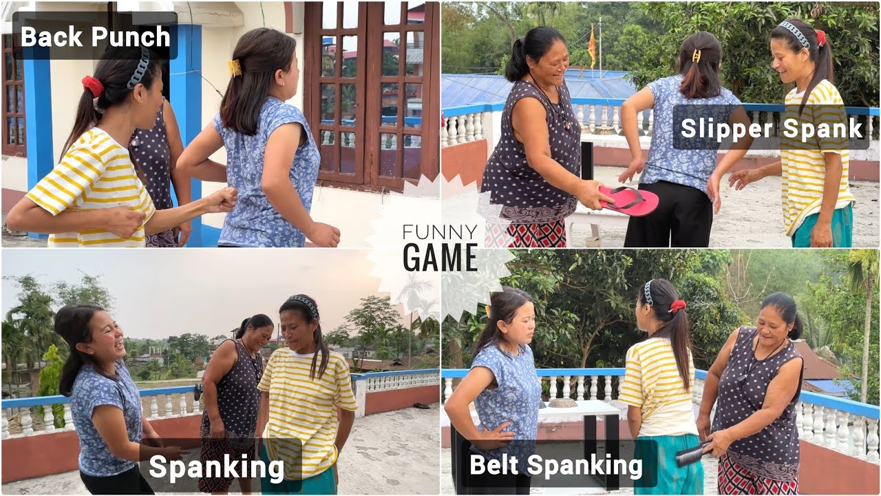 Back Punch vs Bum Canning vs Belt vs Slipper / Funny Video / Priya ...