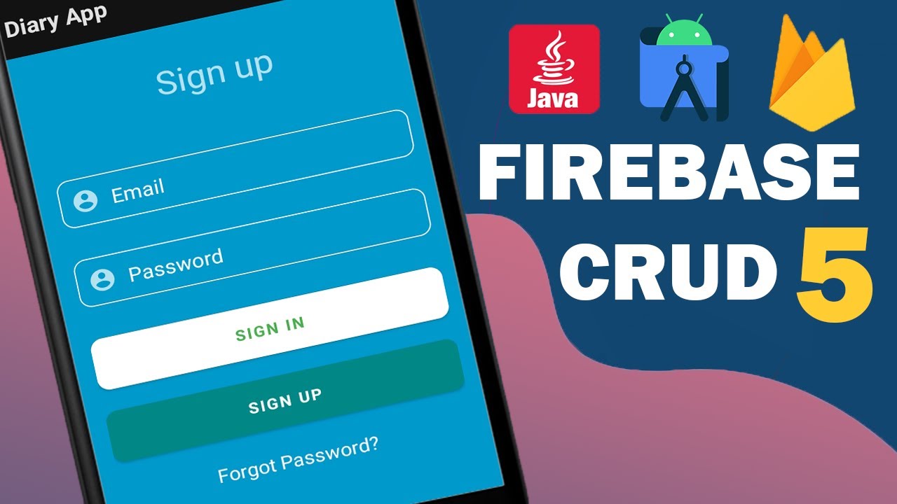 Crate Register Using Firebase and Java 1 - Diary App part 5 - YouTube