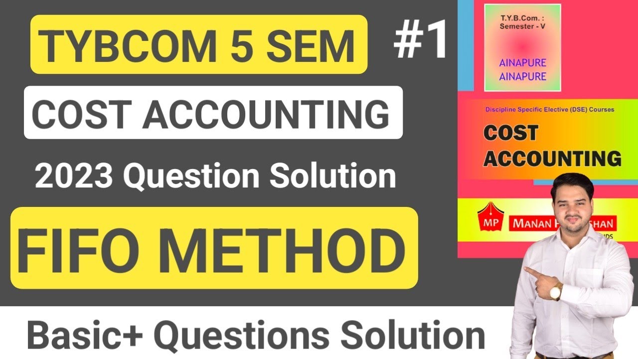 #1 FIFO METHOD || #COST ACCOUNT 2023 PAPER Solution || Stock ledger ...