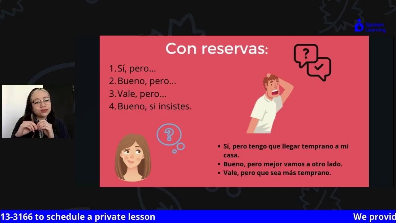 How to accept an invitation in Spanish. - YouTube