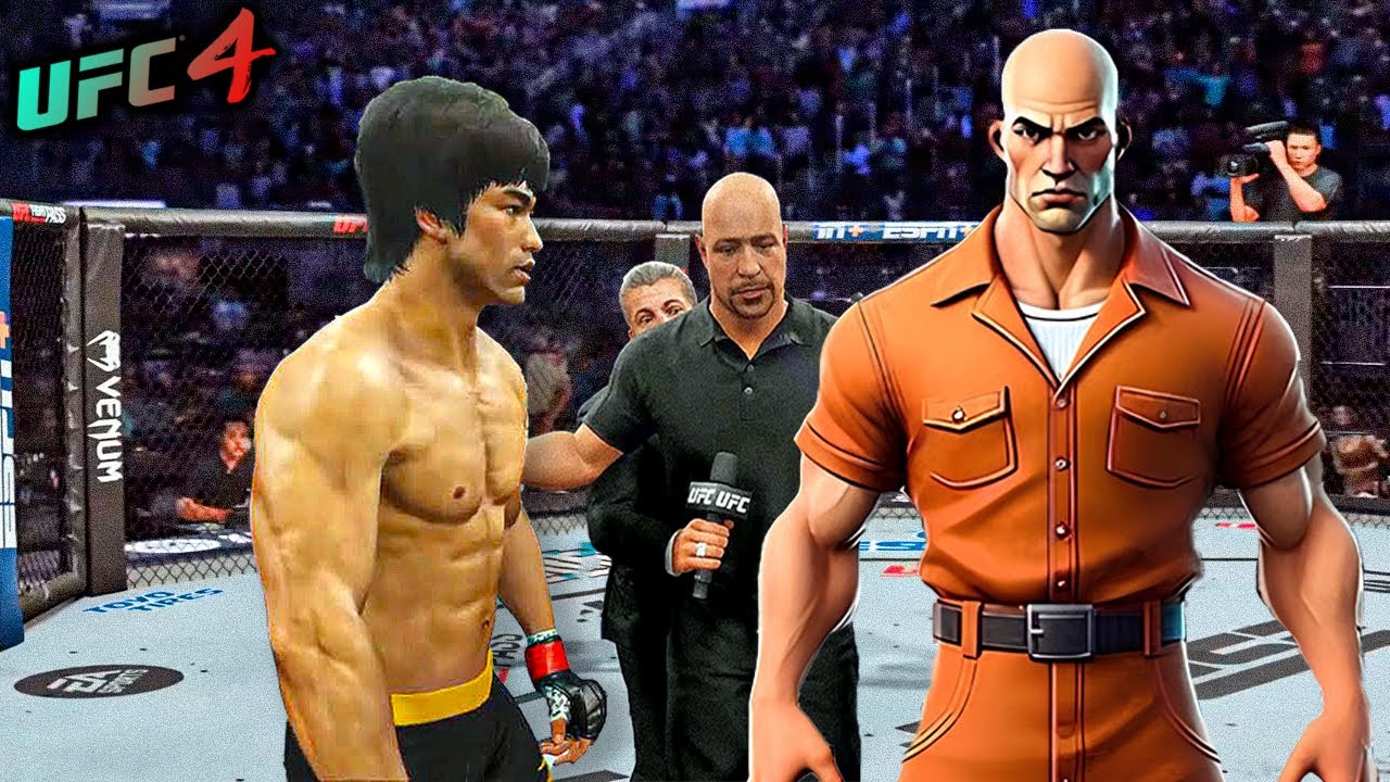 Bruce Lee vs. Fortnite Man (EA sports UFC 4) - YouTube