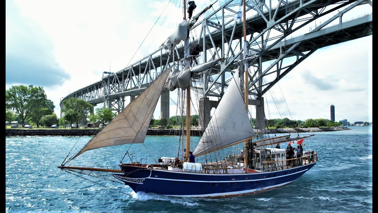 TS PLAYFAIR / Tall Sailing Ship - Upbound Port Huron, Michigan 6-26 ...