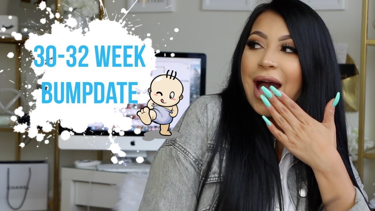 30-32 Week Pregnancy Bumpdate|| EVETTEXO - YouTube