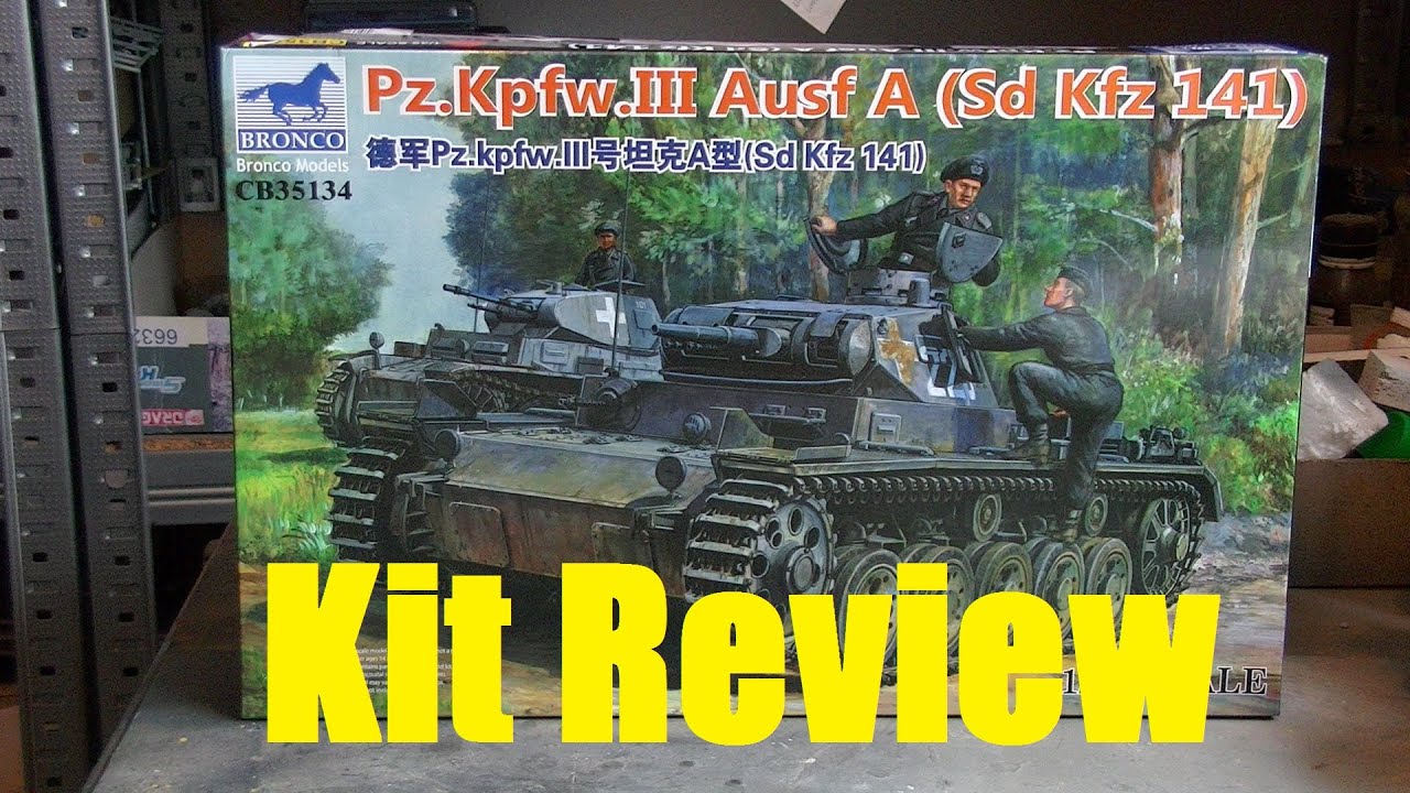 Kit review: Bronco Panzer III A in 1/35 scale - YouTube