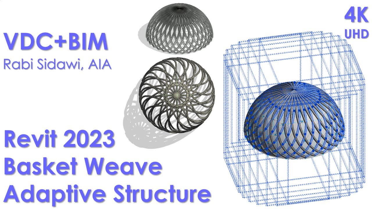 Revit 2023 Basket Weave Adaptive Structure - YouTube