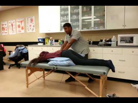 Postural drainage, percussion, vibration technique - YouTube