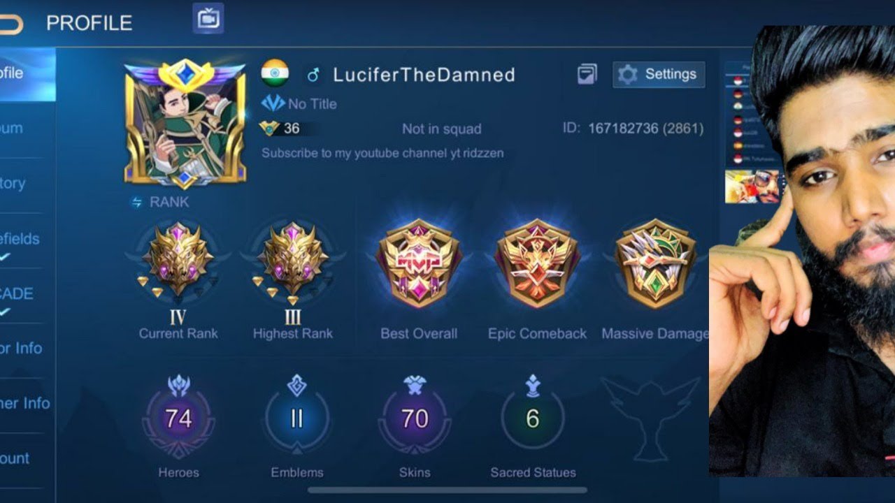 Mobile legends india Solo Rank | Smurf account | Road to mythic - YouTube