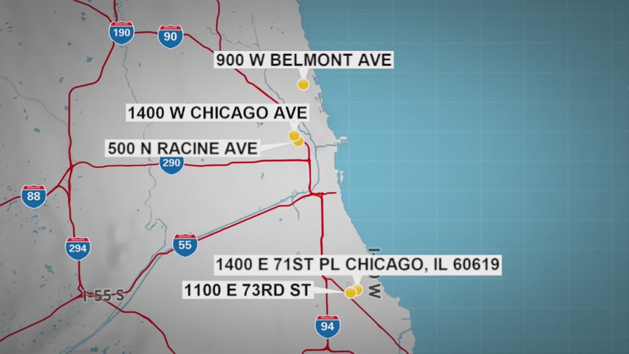 String of robberies spreads throughout Chicago on Tuesday - YouTube
