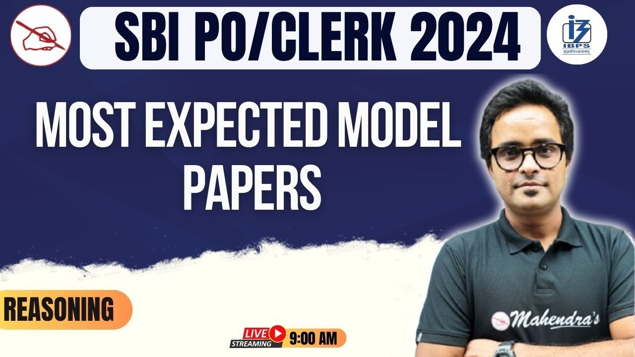 SBI | Bank Exam 2024 | Expected Model Papers | Reasoning #4 - YouTube