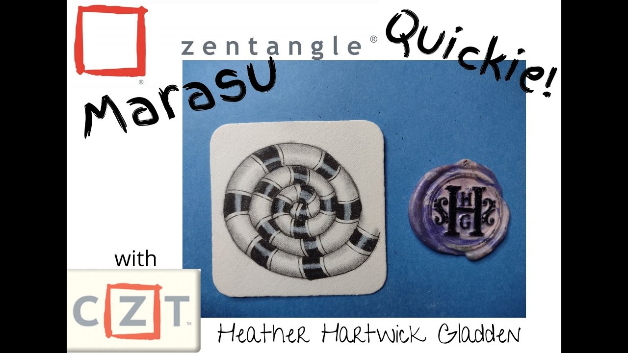 Zentangle® Quickie: Marasu - YouTube