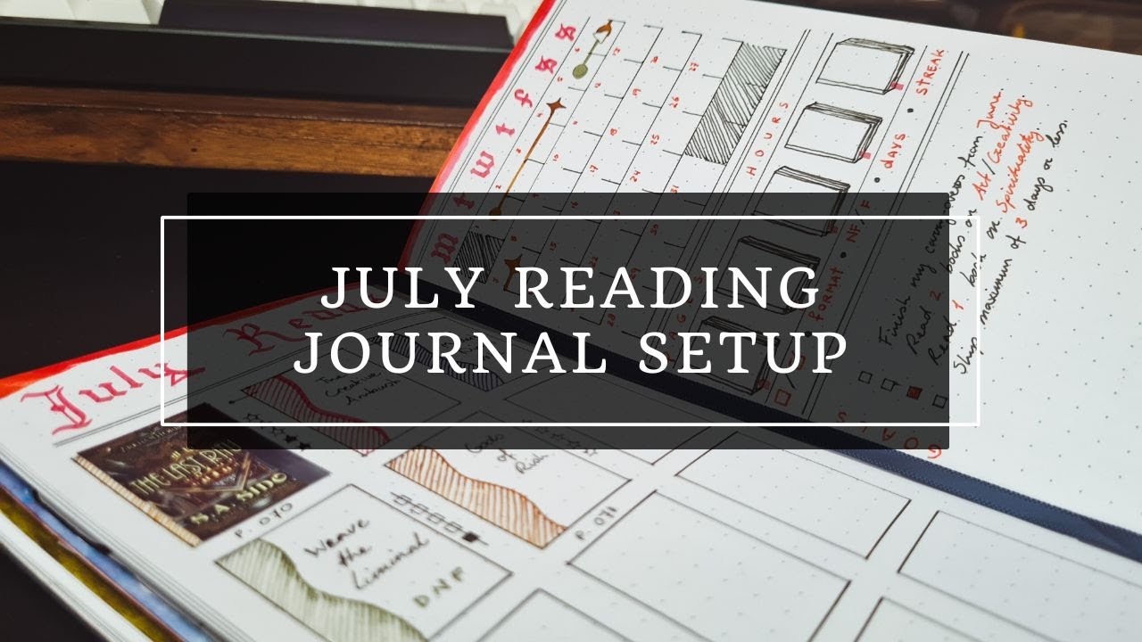 Journal With Me - July Reading Journal Setup - YouTube