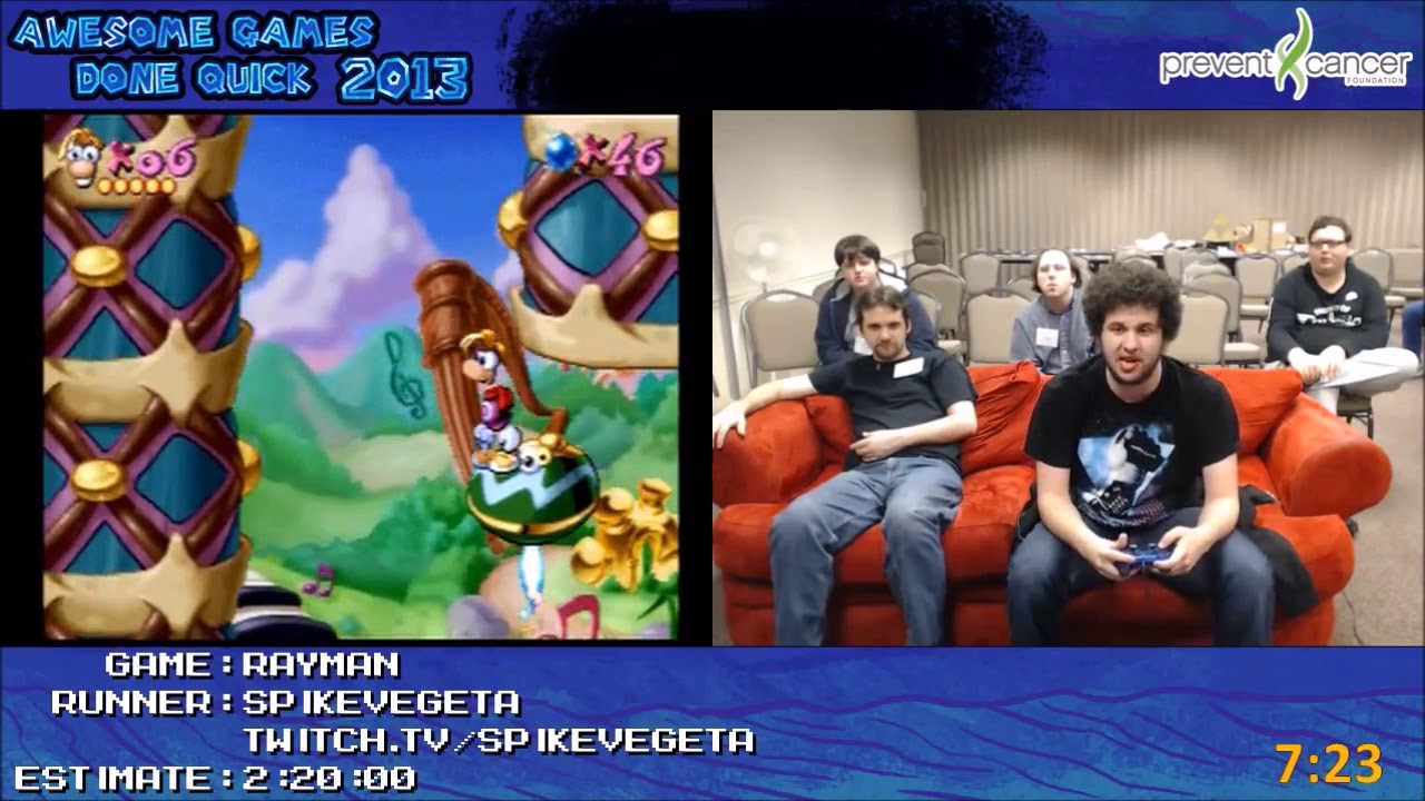 Rayman (Any%) by Spikevegeta in 1:47:10 - AGDQ 2013 - YouTube