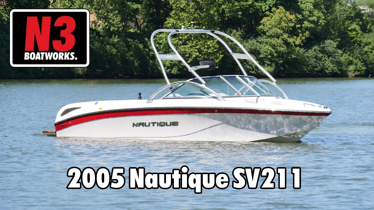 2005 Nautique SV211 - Victory Red/Silver Cloud - On Water || N3 ...