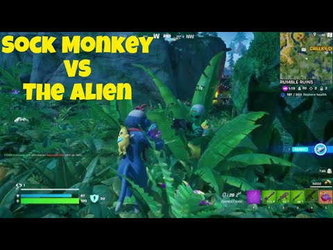 Sock Monkey VS The Fortnite World! - YouTube