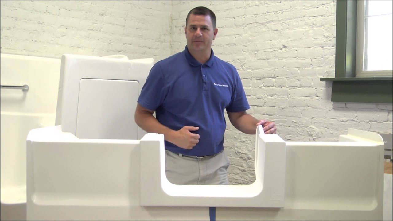 Easy Bath Step Bath Tub Insert - YouTube