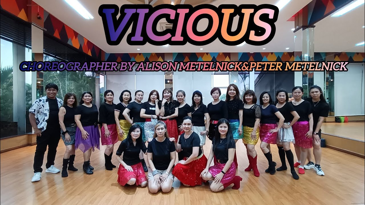 Vicious//Line Dance//Coach Sugeng//Ladies Pikfit//Improver Level - YouTube