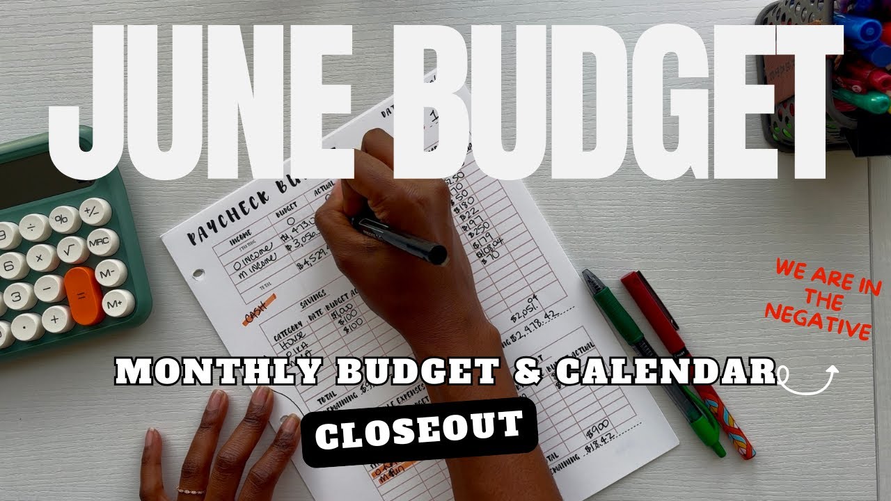 June 2025 Monthly Budget & Goals CLOSEOUT | Overspent | HIS & HER ...