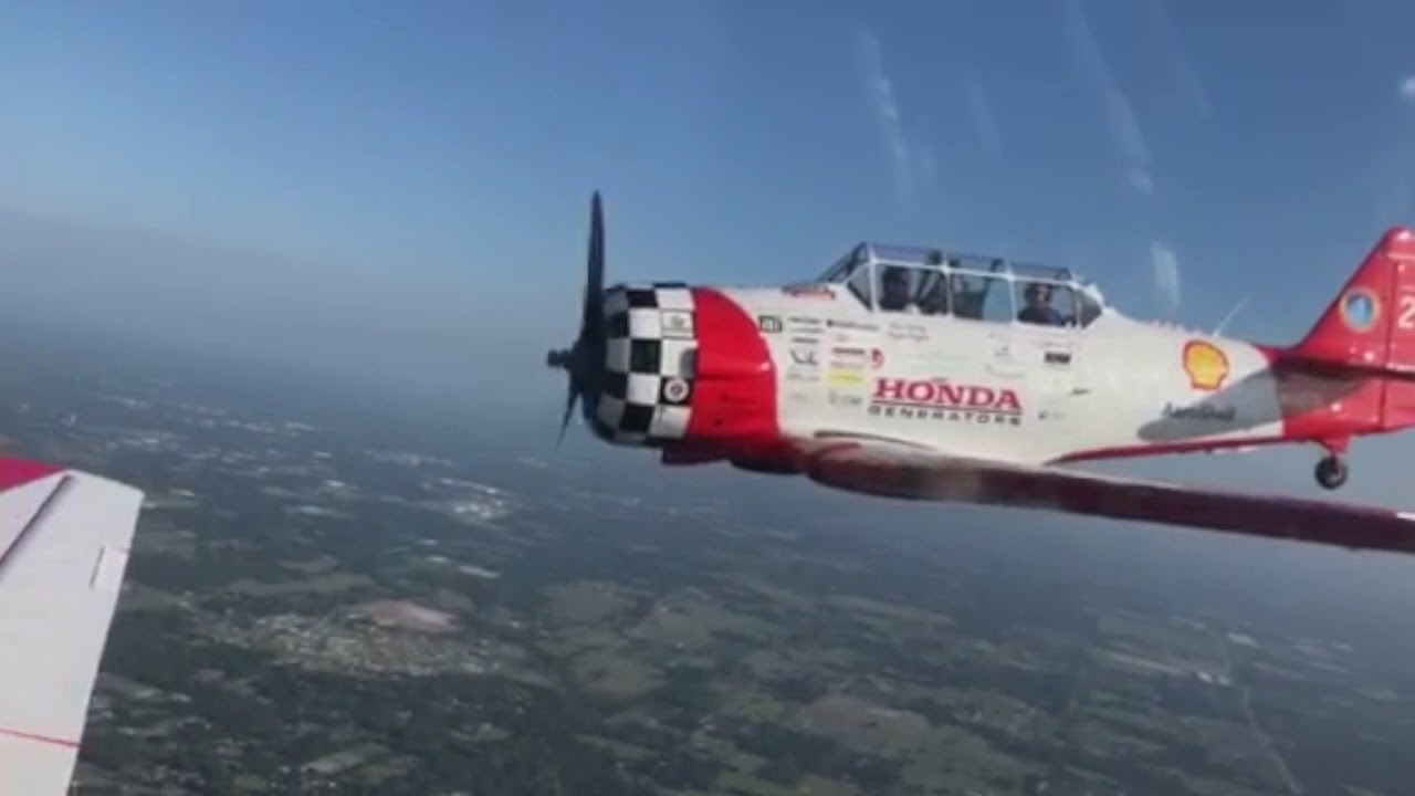 AeroShell formation team flight, in cockpit camera - YouTube