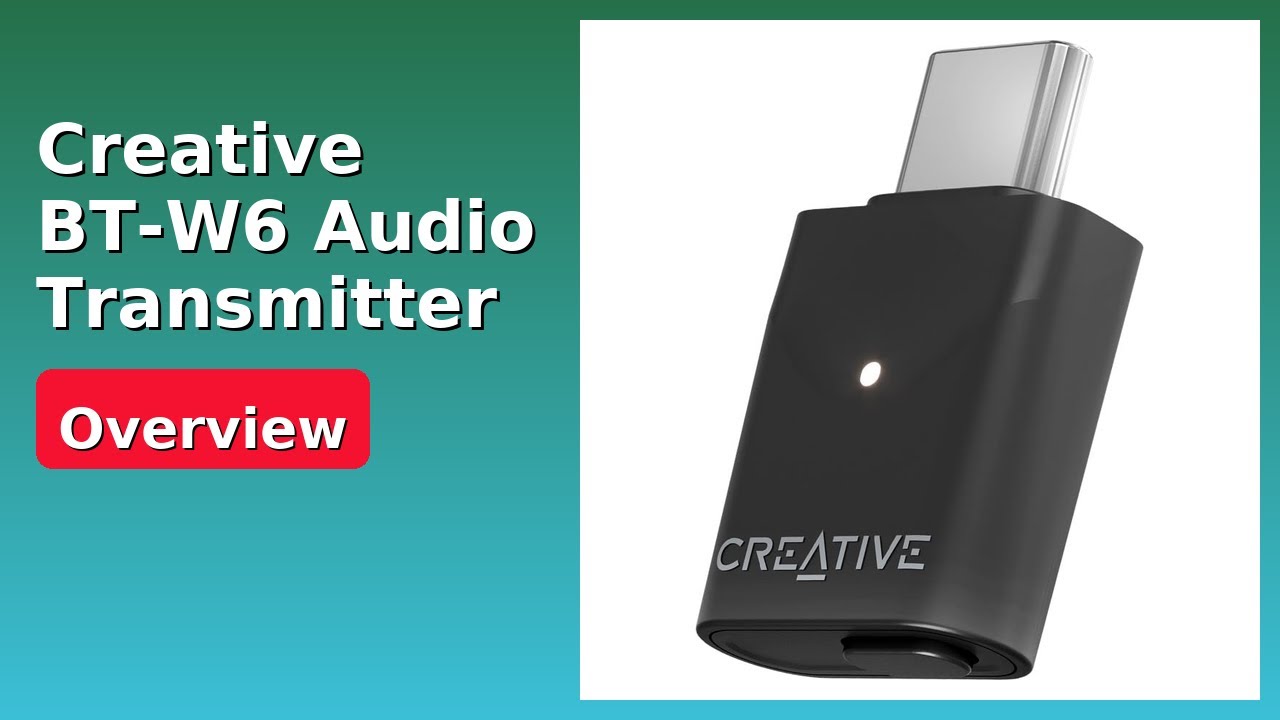 REVIEW (2025): Creative BT-W6 Audio Transmitter. Features. - YouTube