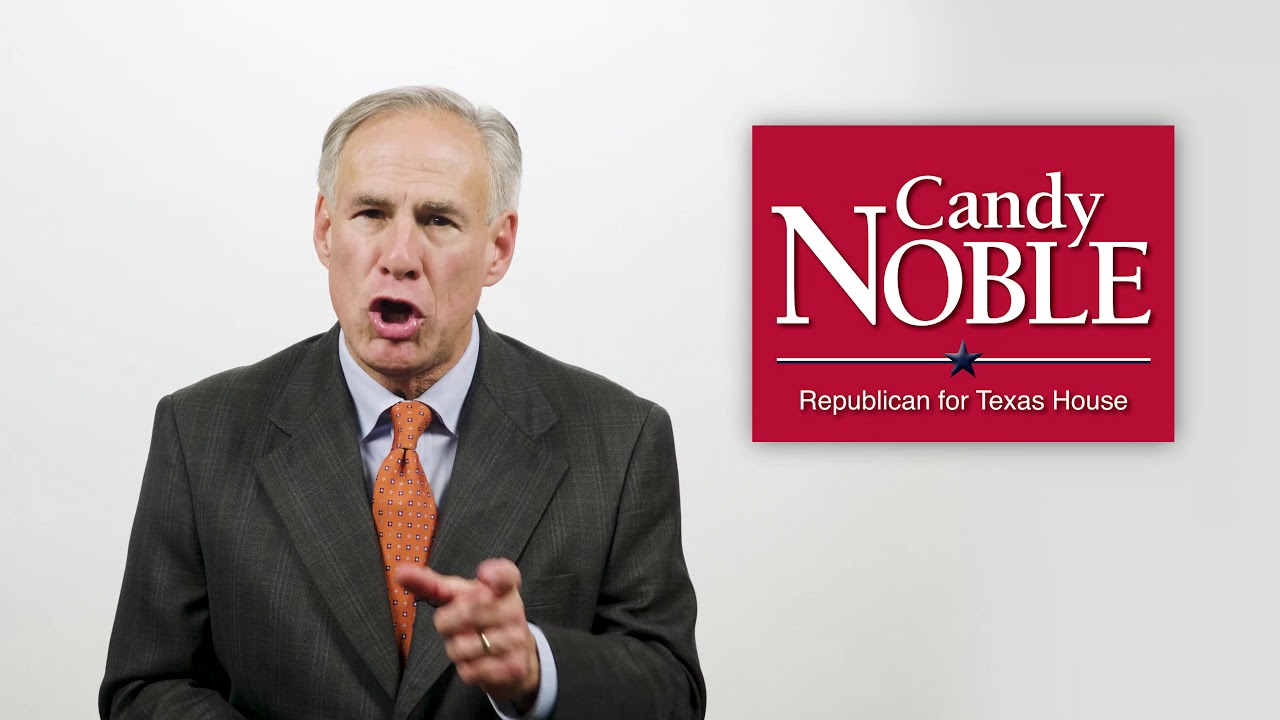 Governor Abbott Endorses Candy Noble for Texas Representative - YouTube
