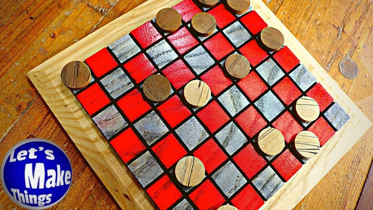 Checker Board Using 2 Part Bleach Method // Look at that Grain! - YouTube