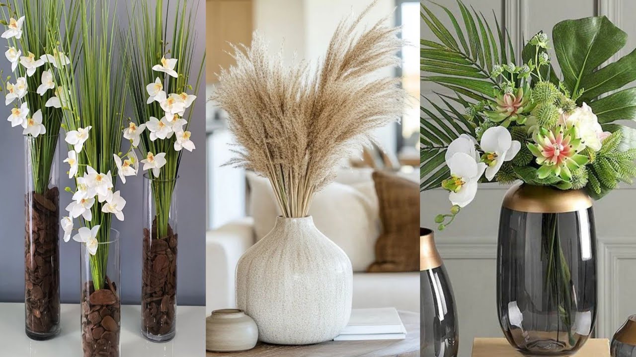 Table flower vase designs | Best design vase | Elegant vase (part2 ...