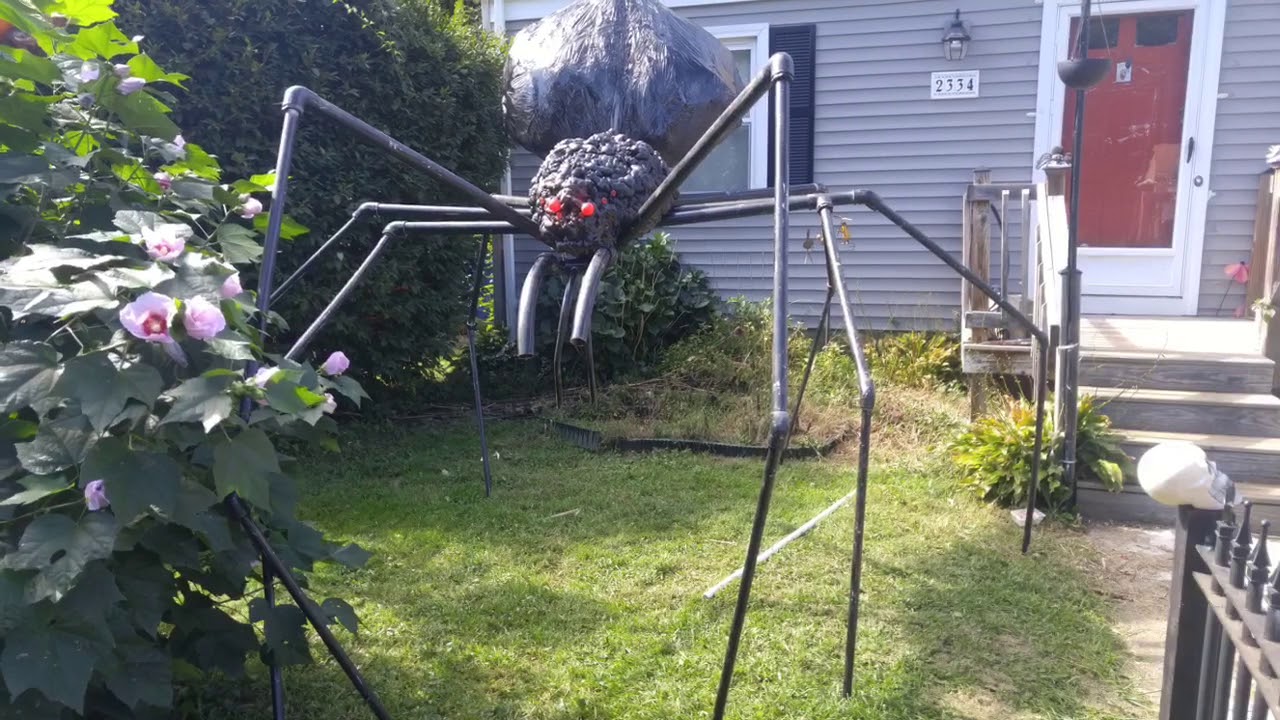 Giant pvc spider pt.2 completed - YouTube