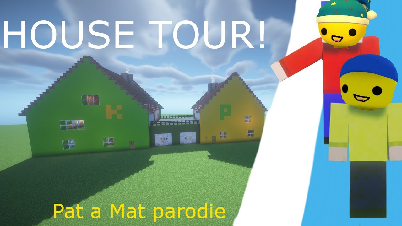 HOUSE TOUR! Pepa a Karel parodie na Pat a Mat Minecraft #2 /w XDTric ...