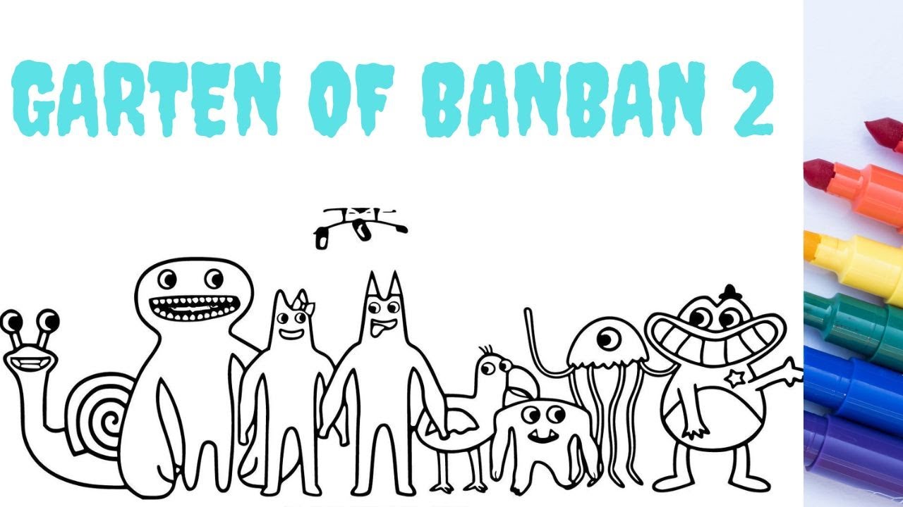 Garten of Banban 2 Beautiful Coloring Pages / COLOR All OLD MONSTERS ...