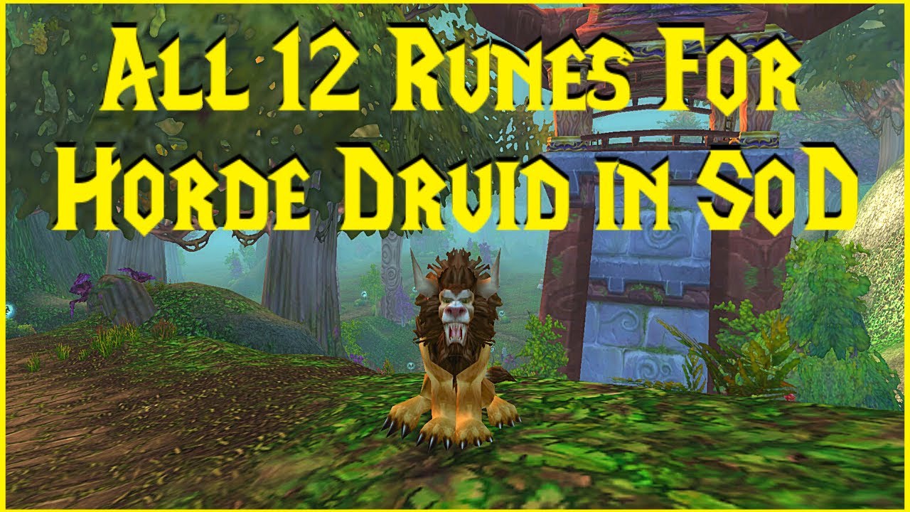Season of Discovery: All 12 Runes For Horde Druid in SoD - YouTube