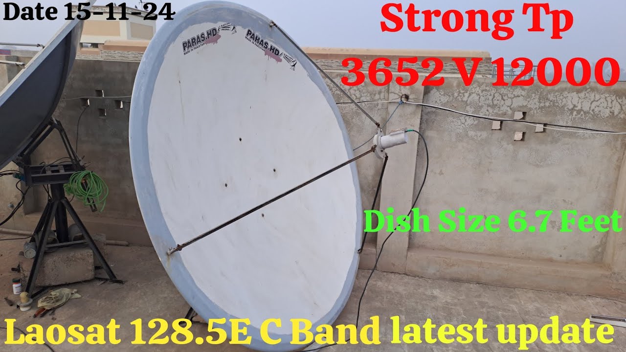 Laosat 128.5E C Band latest update on 79" inch dish antenna. (Date 15 ...
