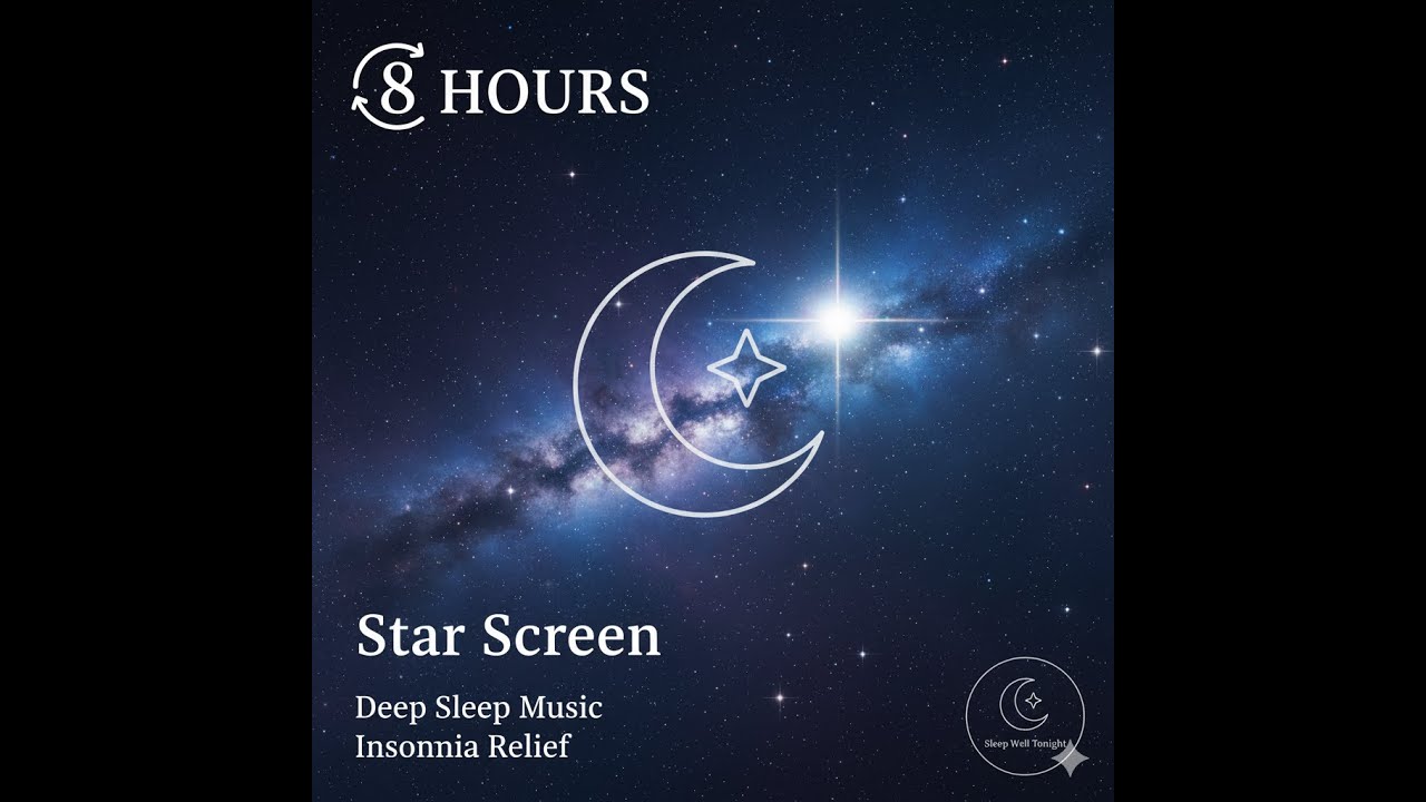 🌌 8 HOURS: Star Screen Deep Sleep Music | Astral Projection & Insomnia ...