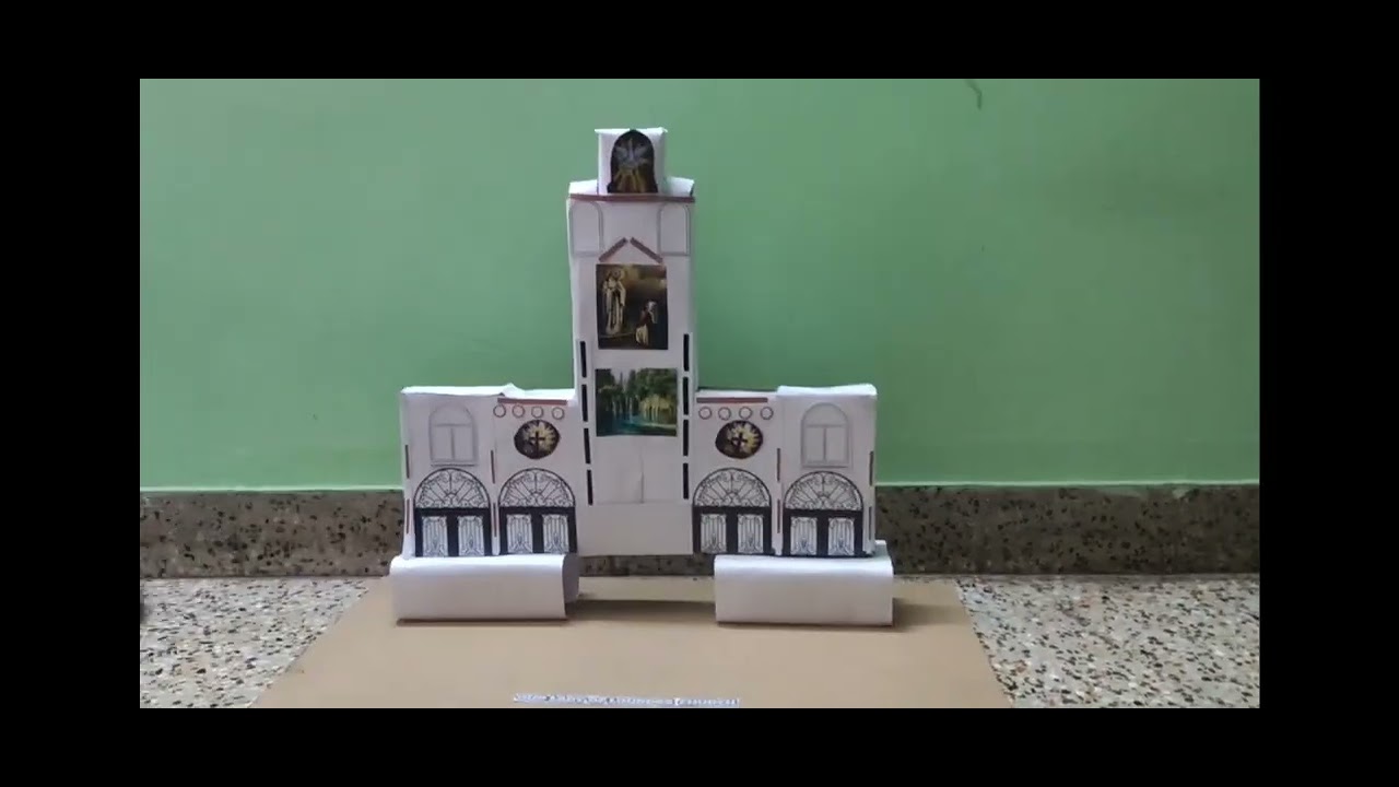 Lourdes church model making#saharaghcreations #model #makingvideos # ...