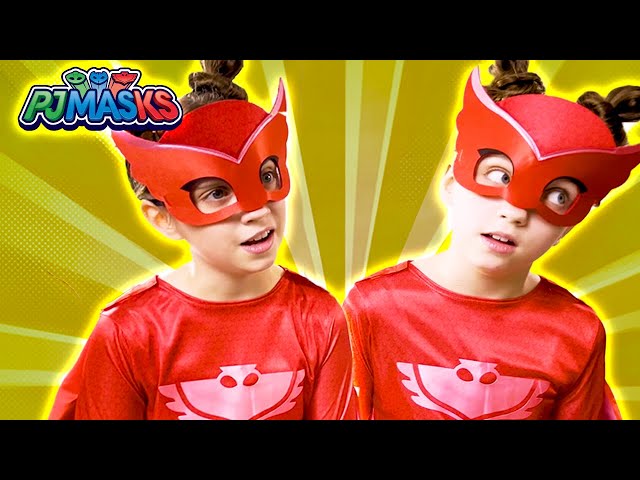 PJ Masks in Real Life Double Owlette?! Evil Twins | PJ Masks Official ...