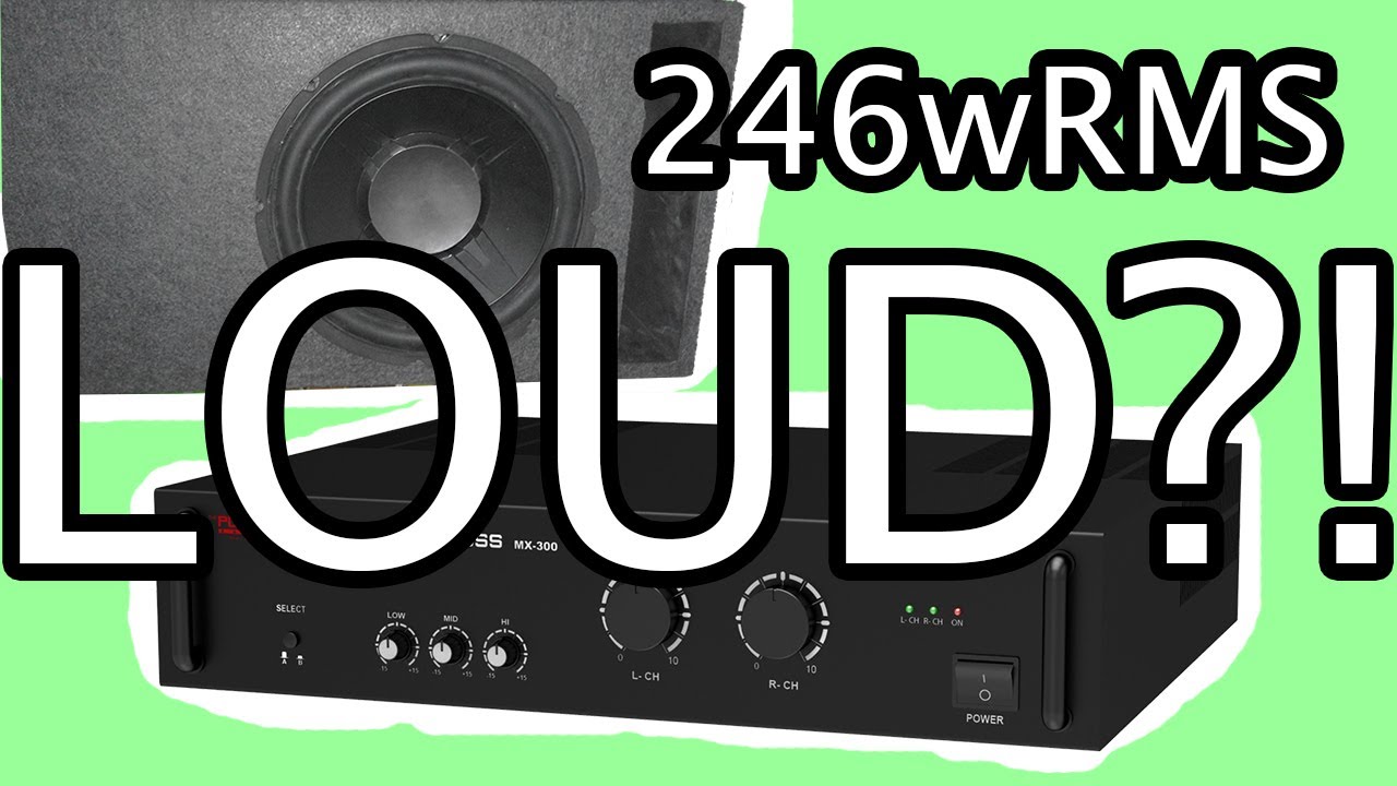 CHEAP ?! PLATINUM BOSS Power Amplifier Full Blast Test NO CLIP with ...