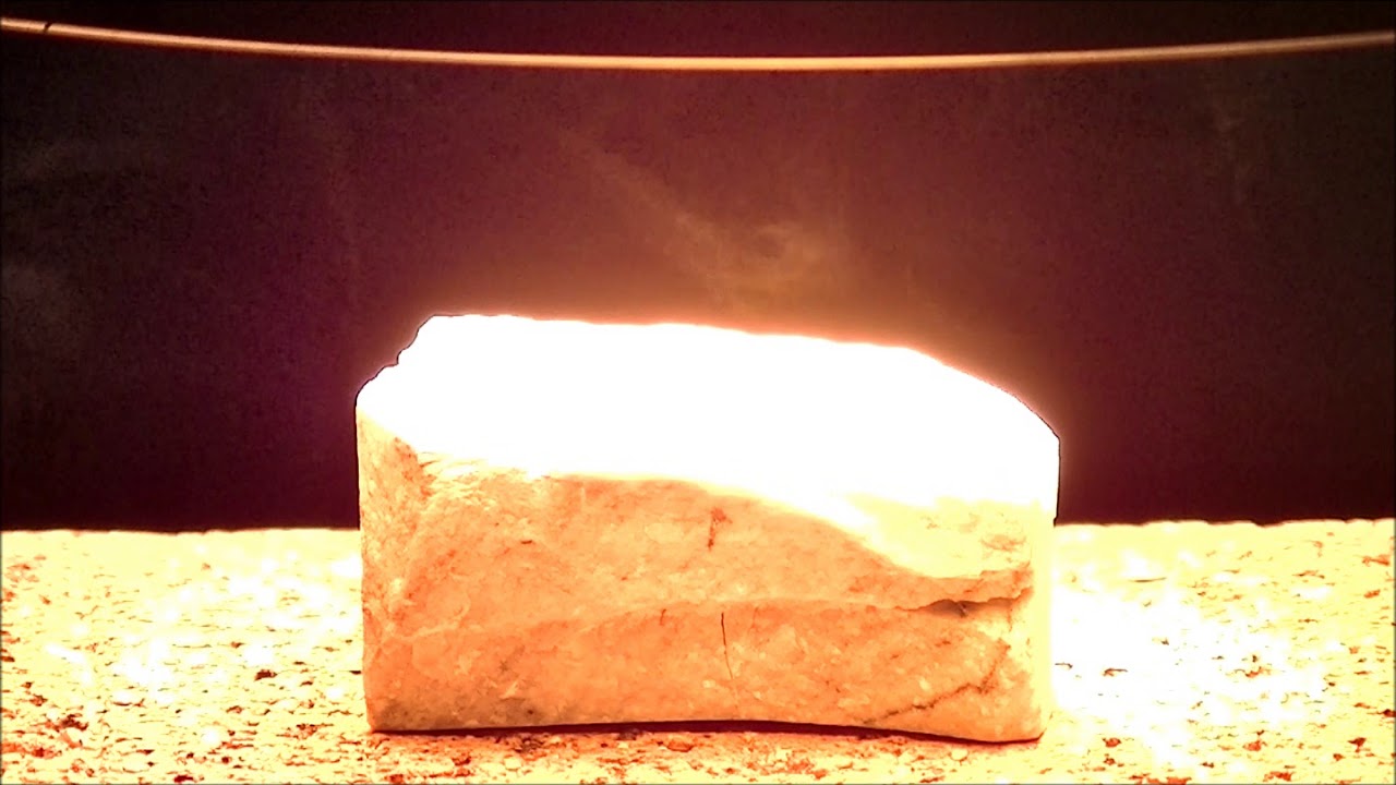 Heating, melting and vitrification of rocks series 32 Silicic plaster ...
