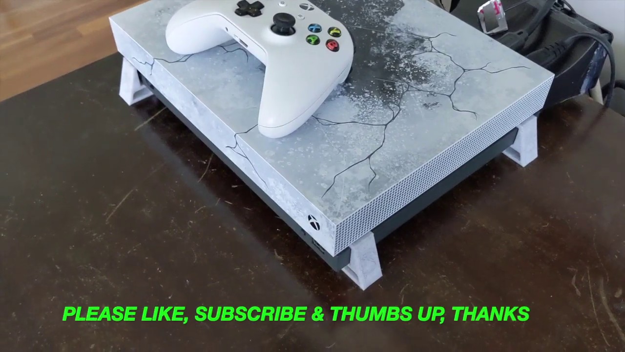 XBox One X Horizontal Stand / Riser by mystrey2010 THING:3596481 - YouTube
