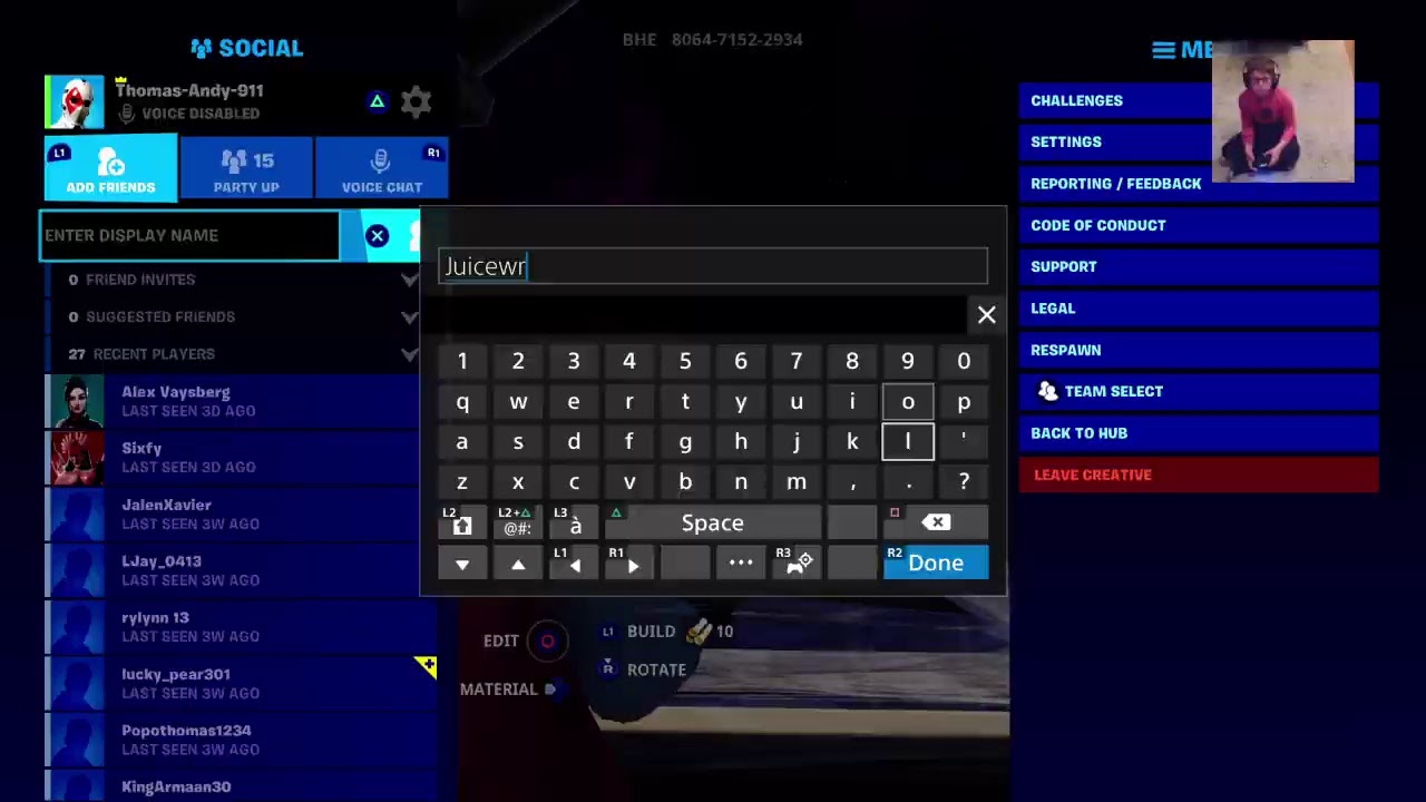 Playing fortnite battle royale controller cam join in and sub - YouTube