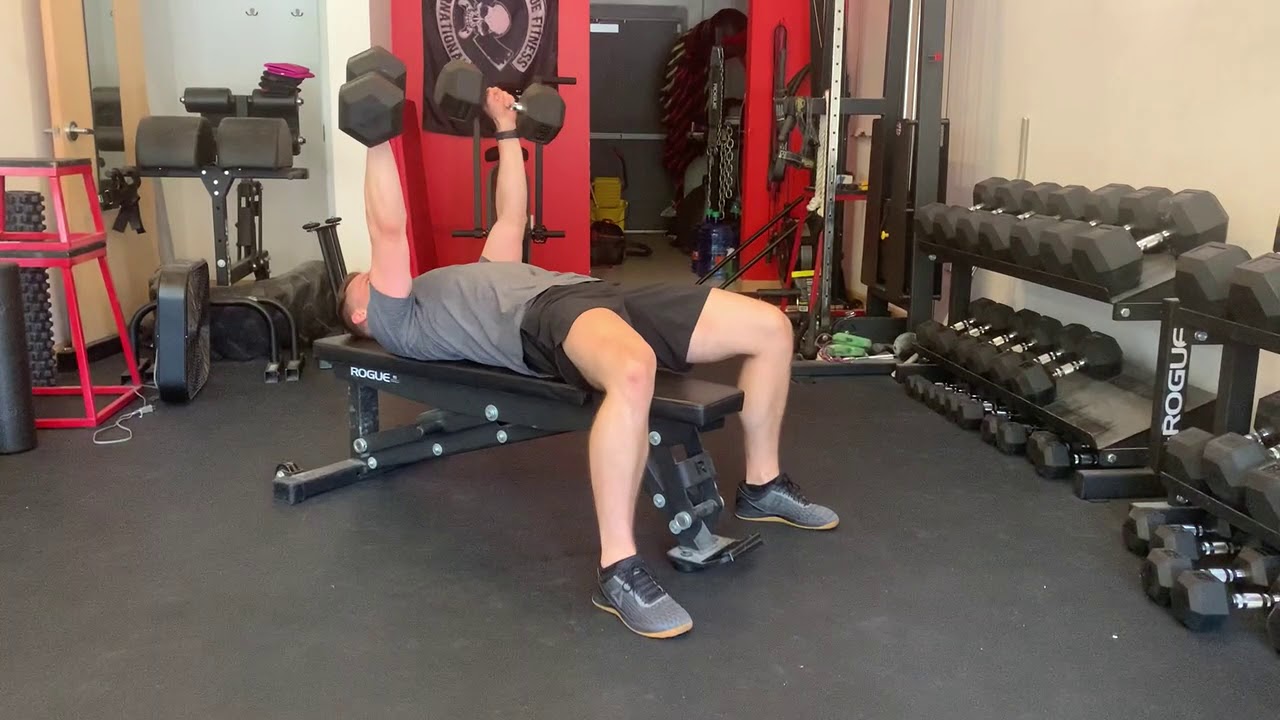 Dumbbell Chest Press - YouTube