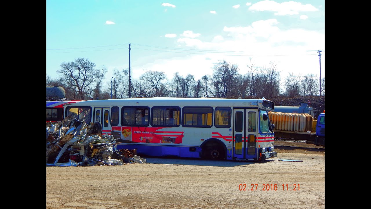 SCRAP YARD!... WMATA Metrobus/Metrorail: Orion V; New Flyer C40LF; and ...