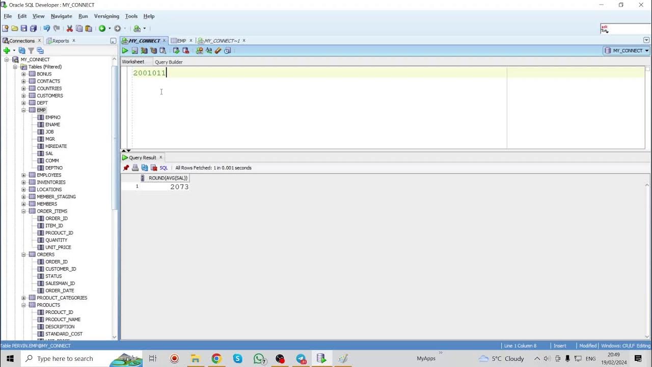 2024 Oracle Sql Dərsləri 5gün Youtube