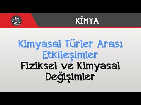Kimyasal Türler Arası Etkileşimler - Fiziksel ve Kimyasal Değişimler