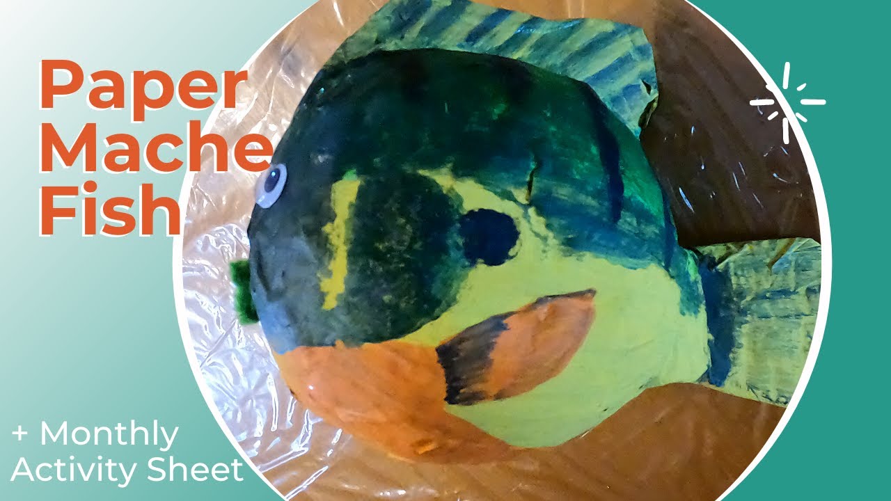 Fun Weekend Craft! - Paper Mache Fish - YouTube