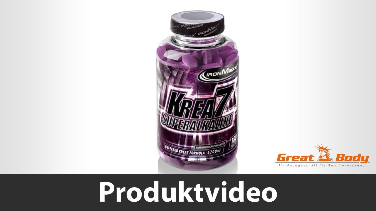 Ironmaxx - Krea 7 - Creatin Tabs - YouTube