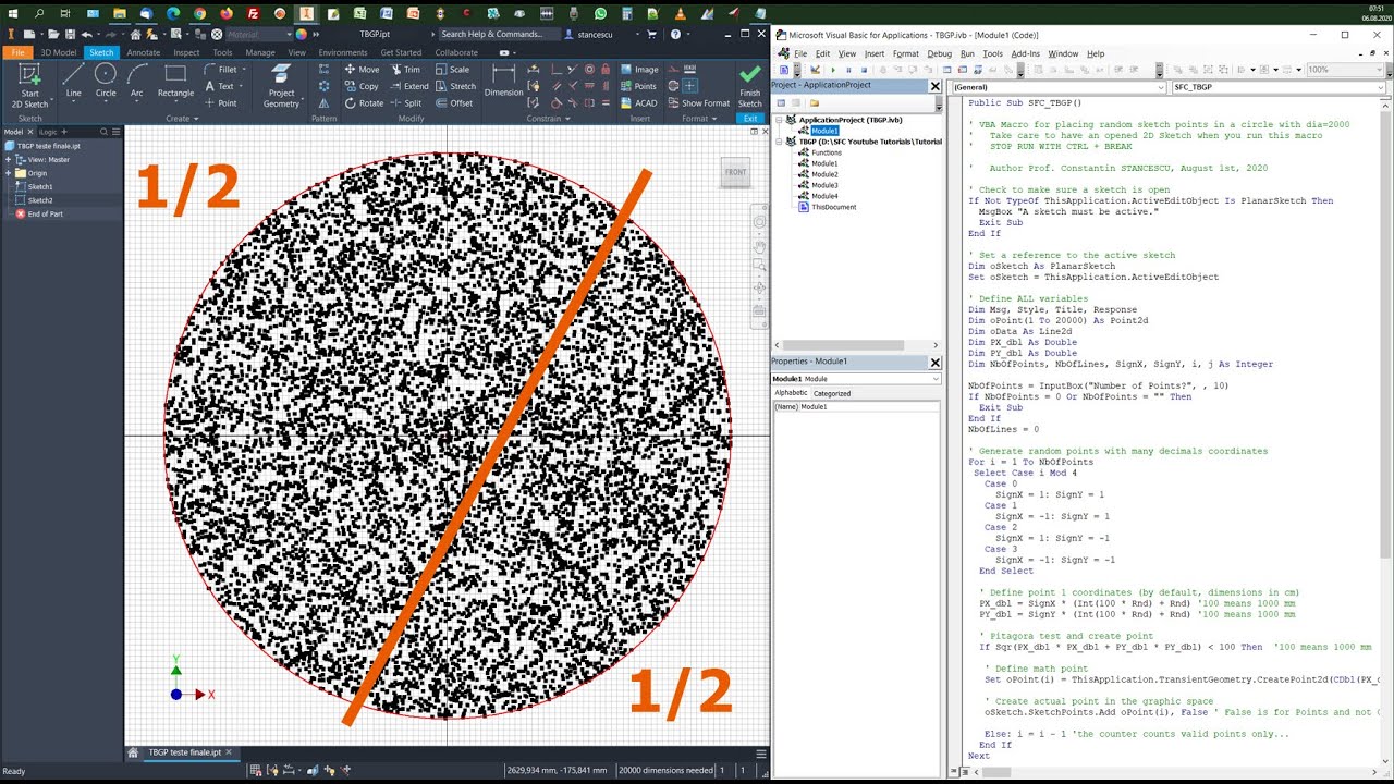 Tutorial Inventor - 173 TOO BEAUTIFUL GEOMETRY PROBLEM - YouTube