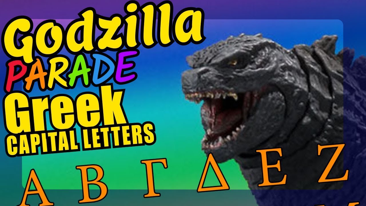 Godzilla Teaching the Ancient Greek Alphabet in Capital Letters Video ...