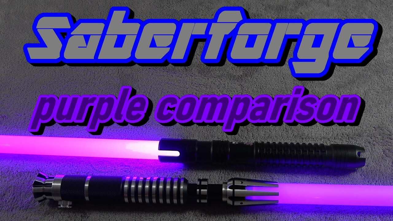 Saberforge Purple LED comparison [Saber Sunday] [LIGHTSABER GIVEAWAY ...